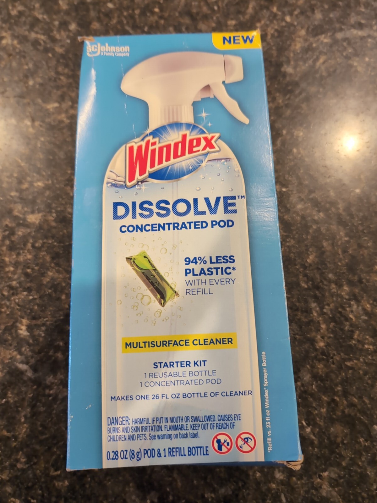 Windex Dissolve Concentrated Pods, Multisurface Cleaner Starter Kit W ...