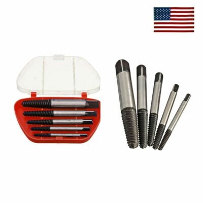 Screw Extractor Easy Out Set Drill Bit Guide Broken Damaged Bolt ...