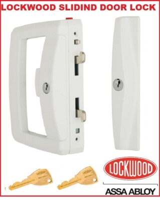 Lockwood Onyx Glass Sliding Patio Door Lock Slim Outer Pull 9A1A2/5PWH ...