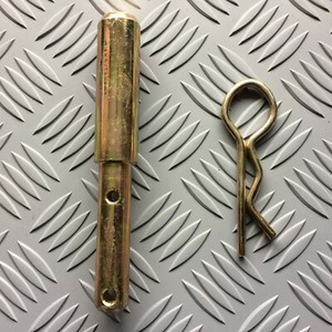 Tractor Top Link Pin Cat 1 / Cat 2, Stepped pin, with R clip, PZ Haybob ...