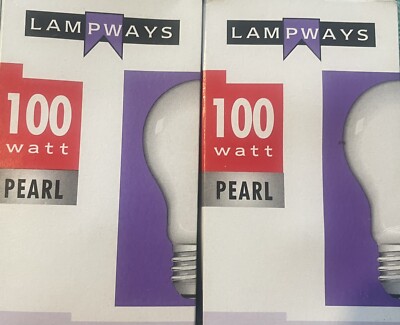 2 x 100w STANDARD GLS BULBS ES-LARGE SCREW LAMPWAYS | eBay UK