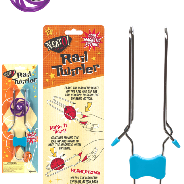 Toysmith Retro Magic Rail Twirler Toy Colors Vary for Ages 5 Kids 1952 ...