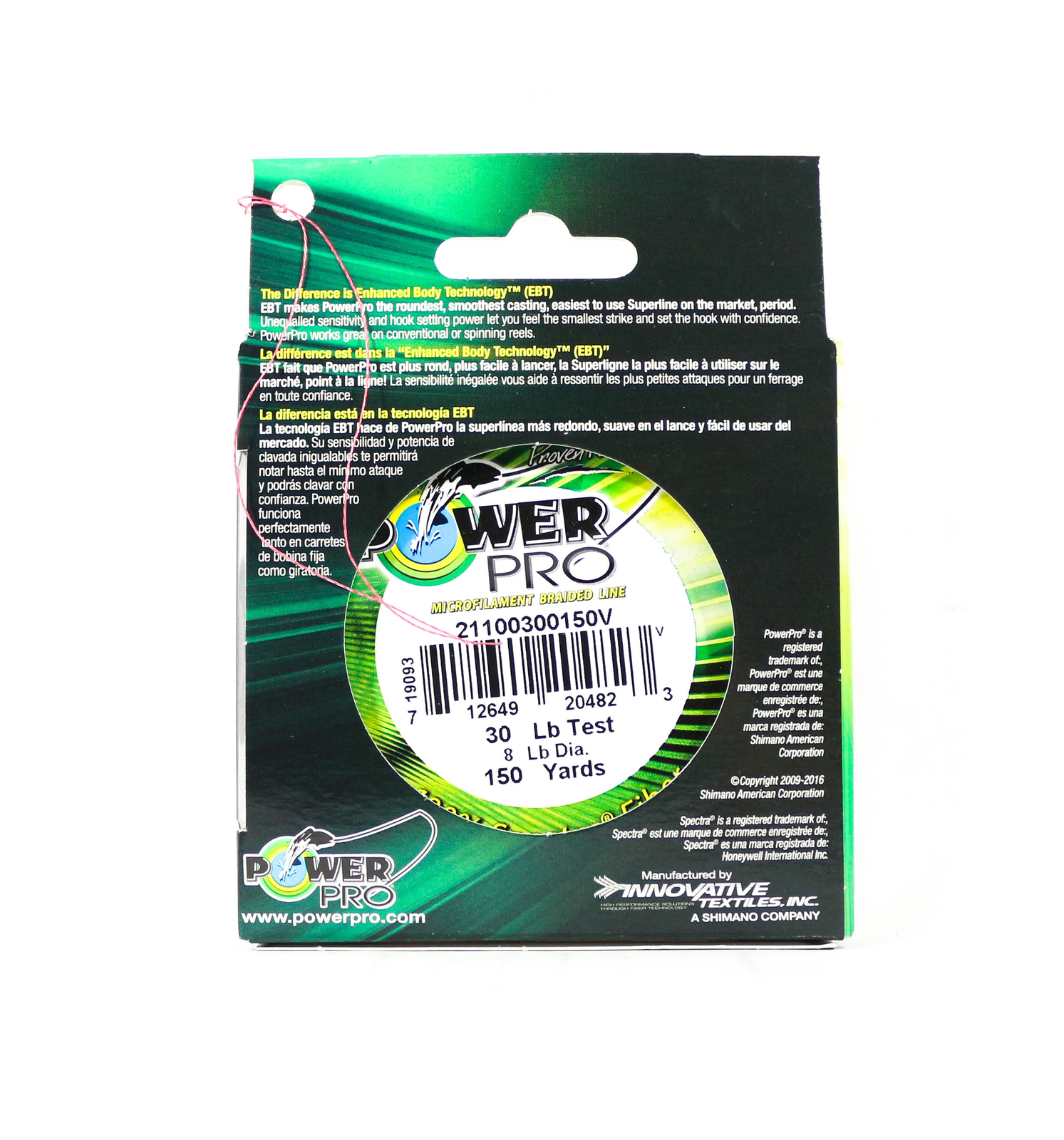 Power+Pro+Braided+Spectra+Line+30lb+by+150yds+Red+%284823%29 ...