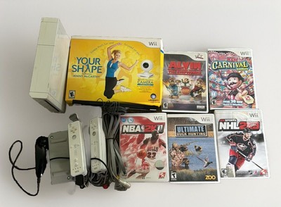 Nintendo Wii Console Bundle 2 Controllers Gamecube Compatible White / 6 ...
