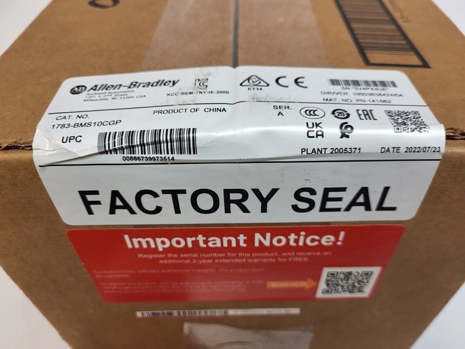 New Allen Bradley 1783-BMS10CGP Stratix 5700 10 Port Managed Ethernet ...