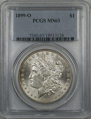 1899-O Morgan Silver Dollar $1 Coin PCGS MS-63 Better Coin (BR-24 J) | eBay