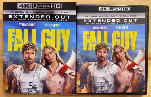 THE FALL GUY 4K ULTRA HD + BLU RAY WITH SLIPCOVER SLEEVE 3 DISC SET ...