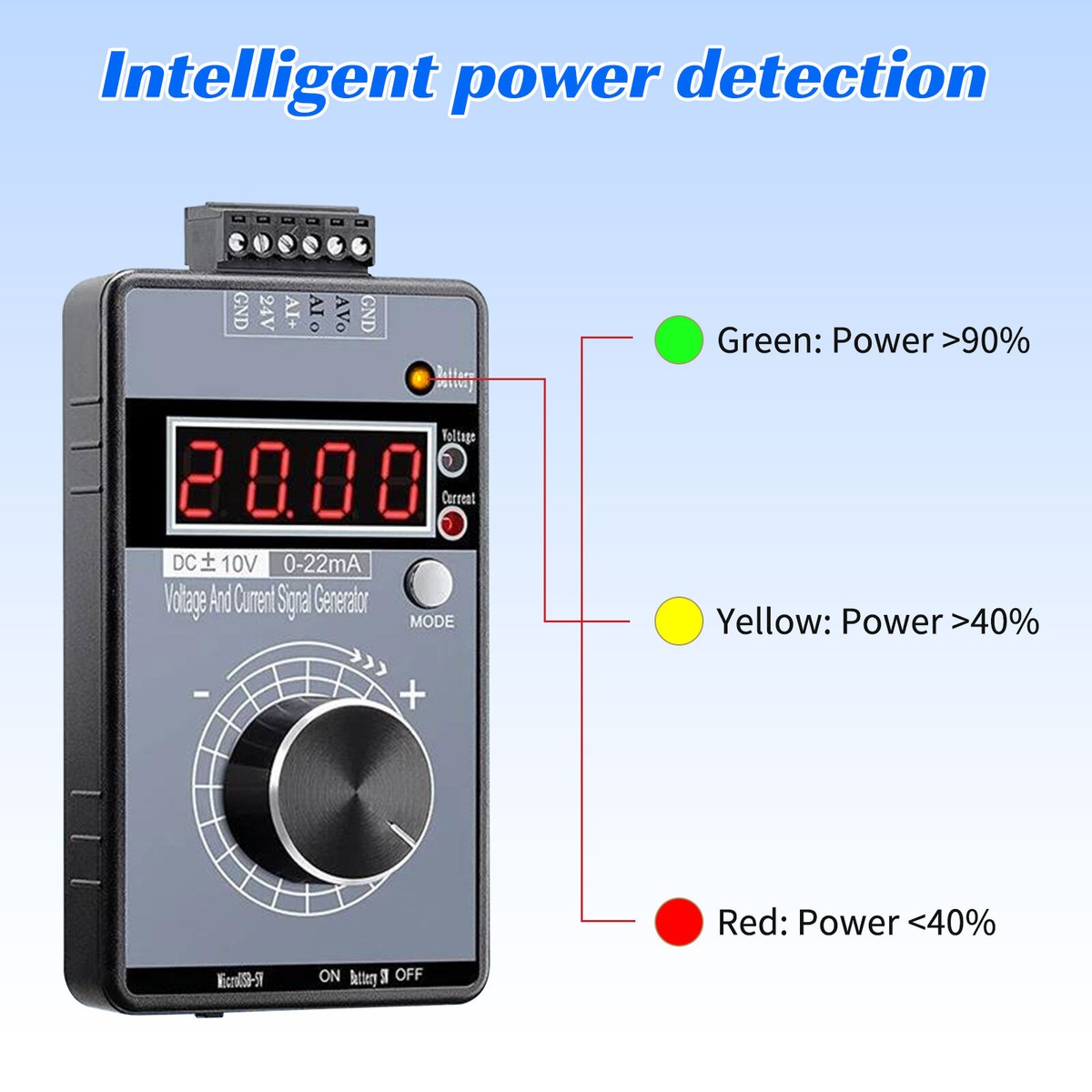 Mini Generator DC 0-10V 4-20mA Signal Generator - Adjustable Current ...