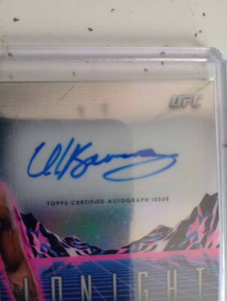 2024 Topps Midnight UFC Carlos Ulberg Auto Horizon Signatures Light ...