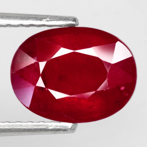 2.69Ct. Natural Gemstone Ruby Hot Red Color Oval Facet Big Heated ...
