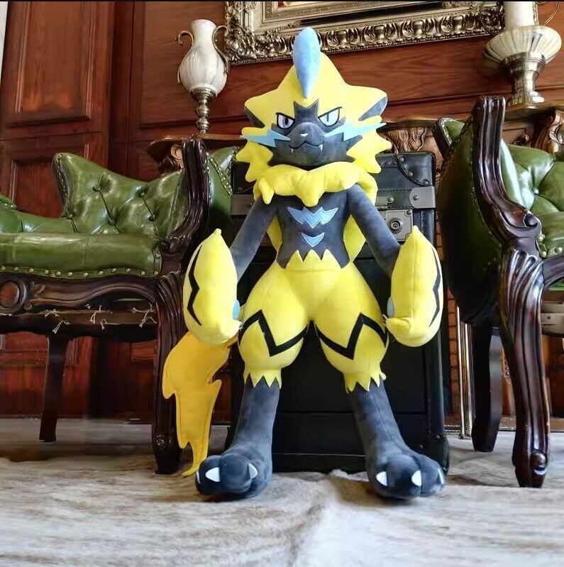 29''/74cm Collect Kid Stuffed Toy Plush Animation Giant Zeraora Pillow ...