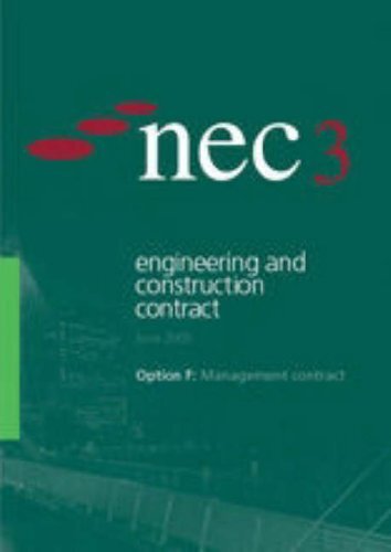 NEC3 Engineering and Construction Contract Option F: Management | eBay