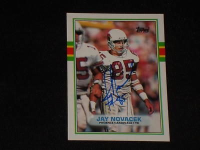JAY NOVACEK 1989 TOPPS ROOKIE SIGNED AUTOGRAPHED CARD #282 CARDINALS ...