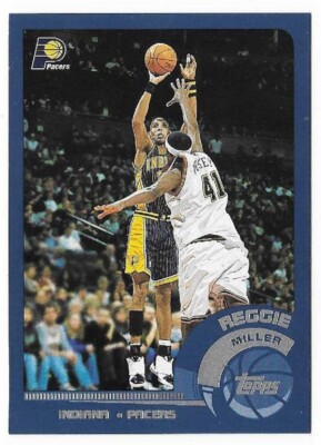 REGGIE MILLER 2002-03 Topps Basketball # 61 Indiana Pacers HOF NM - MT ...