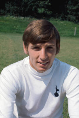 English footballer Martin Peters of Tottenham Hotspur FC circa 1970 Old ...