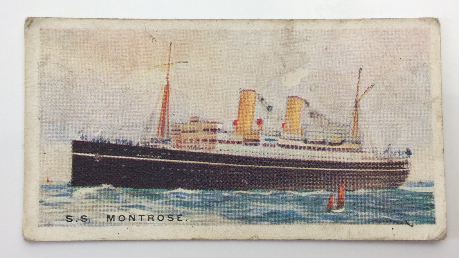 Merchant Ships World SS Montrose Vessel Ship Imperial Tobacco Card 10 ...