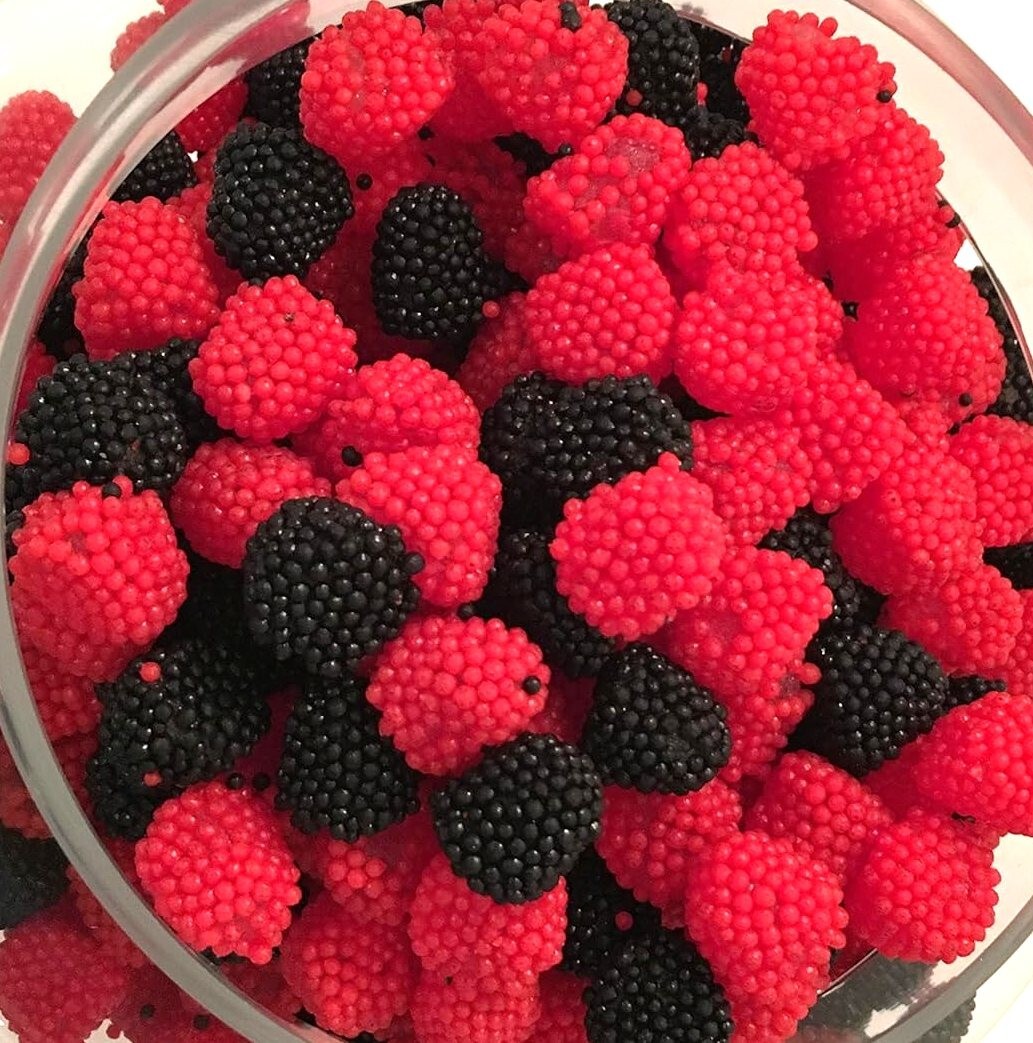 HARIBO BERRIES GUMMY Black & Red Gummi 5 LBs Bulk Candy Gummies | eBay