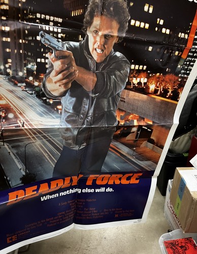 Deadly Force 1983 One Sheet Movie Poster Folded | eBay