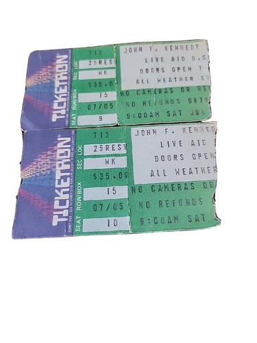 1985 live aid tickets | eBay