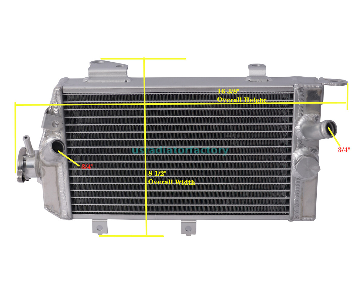 2Rows All Aluminum Radiator For Kawasaki 2008-2014 KLR650 2009 2010 ...