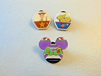 Disney Pins - 3 different Toy Story Pins - Buzz, Woody, Aliens | eBay