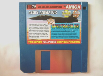 60282 Disk 70 CU Amiga - Aegis Animator / Spectracolor - Commodore Amiga () | eBay