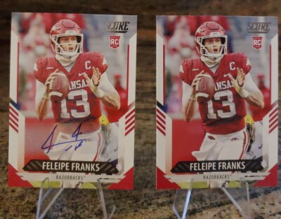 FELEIPE FRANKS 2021 Score AUTO AUTOGRAPH RC Panini Falcons #368 base ...