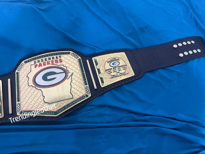 Green Bay Packers American Football NFL Championship Replica Title Belt ...