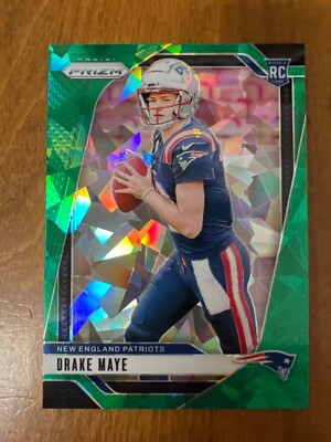 2024 Panini Prizm - Rookies Green Ice Prizm #329 Drake Maye (RC ...