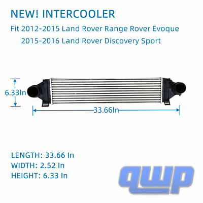 FIT Range Rover Evoque Discovery Sport L4 2.0L Intercooler Charge Air ...