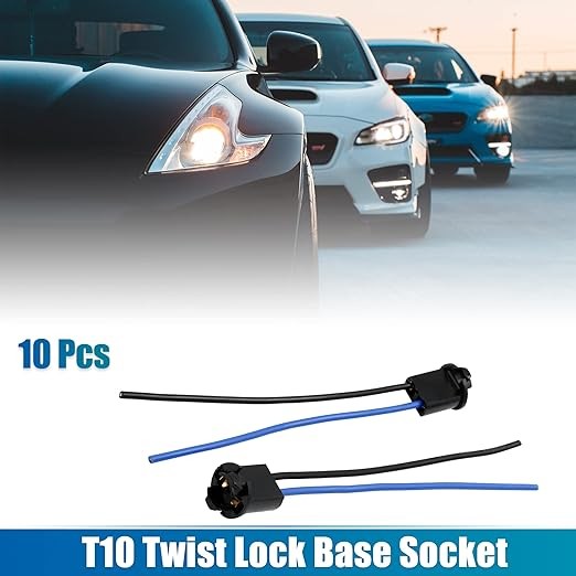 10pcs Car DC 12V T10 168 194 Wedge Instrument Dash Light Bulb Twist ...