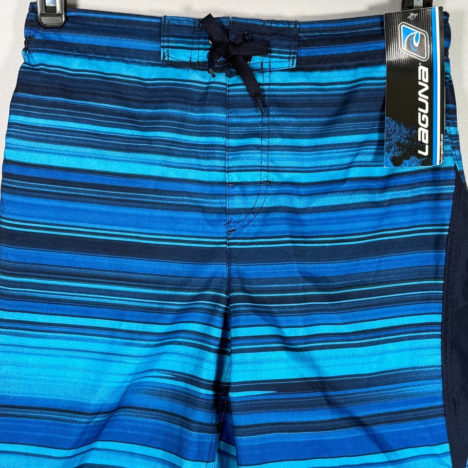 Laguna Men's Swim Trunks Bathing Suit 29x13.5in Blue Swimwear Shorts ...