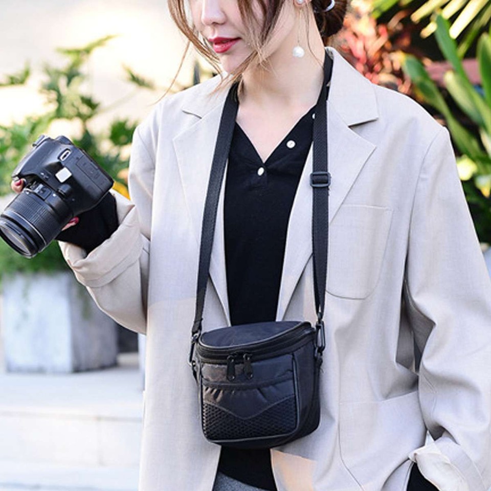 Camera Protective Bag Shoulder Pouch Zipper Case for Nikon Canon Sony ...