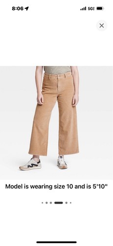 Universal Thread Women's High-Rise Corduroy Sailor Wide Leg Ankle Jeans ...