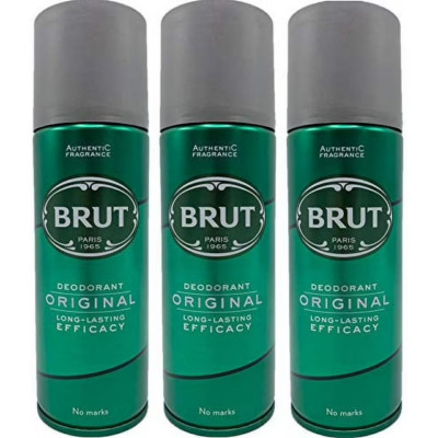 Brut Men's Deodorant Body Spray Original 200ml Pack of 3 Deodorants | eBay