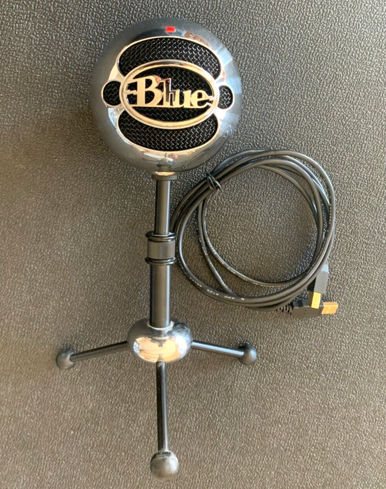 Blue Snowball USB Wired Condenser Microphone Silver Brushed Aluminum | eBay
