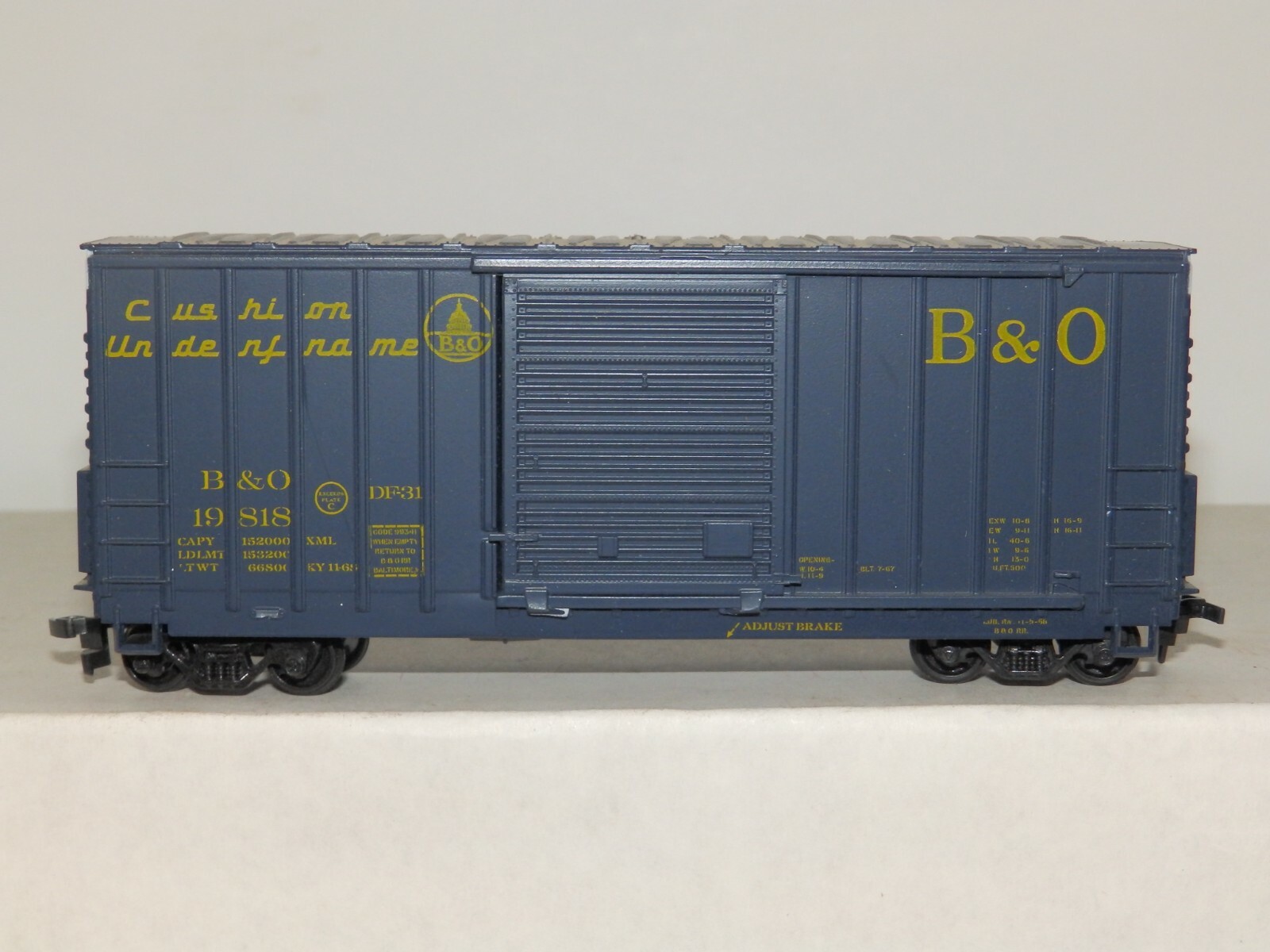 ATHEARN HO scale 1951 B&O #19818 HIGH CUBE BOX CAR 40' ORIGINAL BOX | eBay