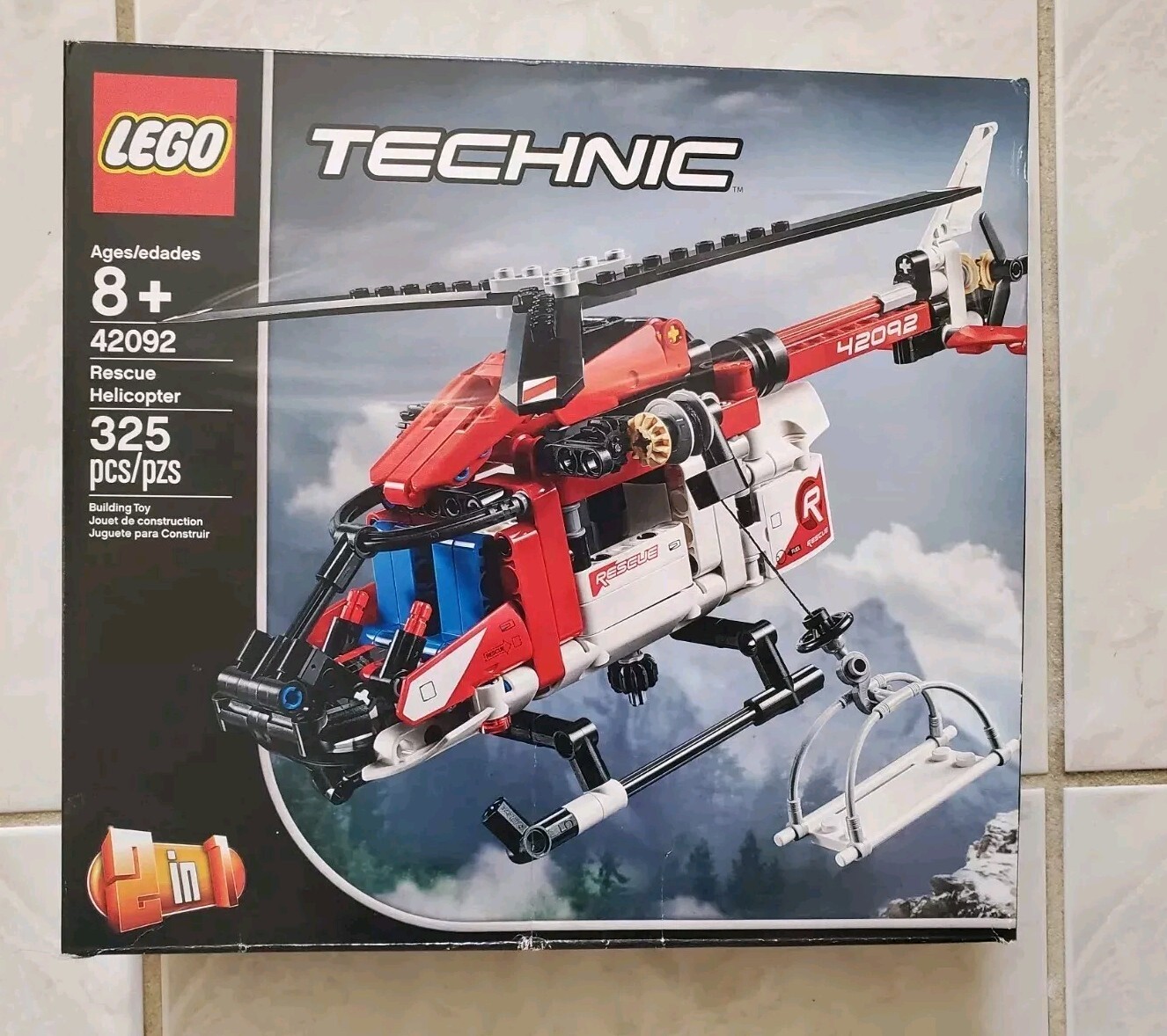 LEGO Technic 2 In 1 Rescue Helicopter 42092 Building Set 325 Piece ...