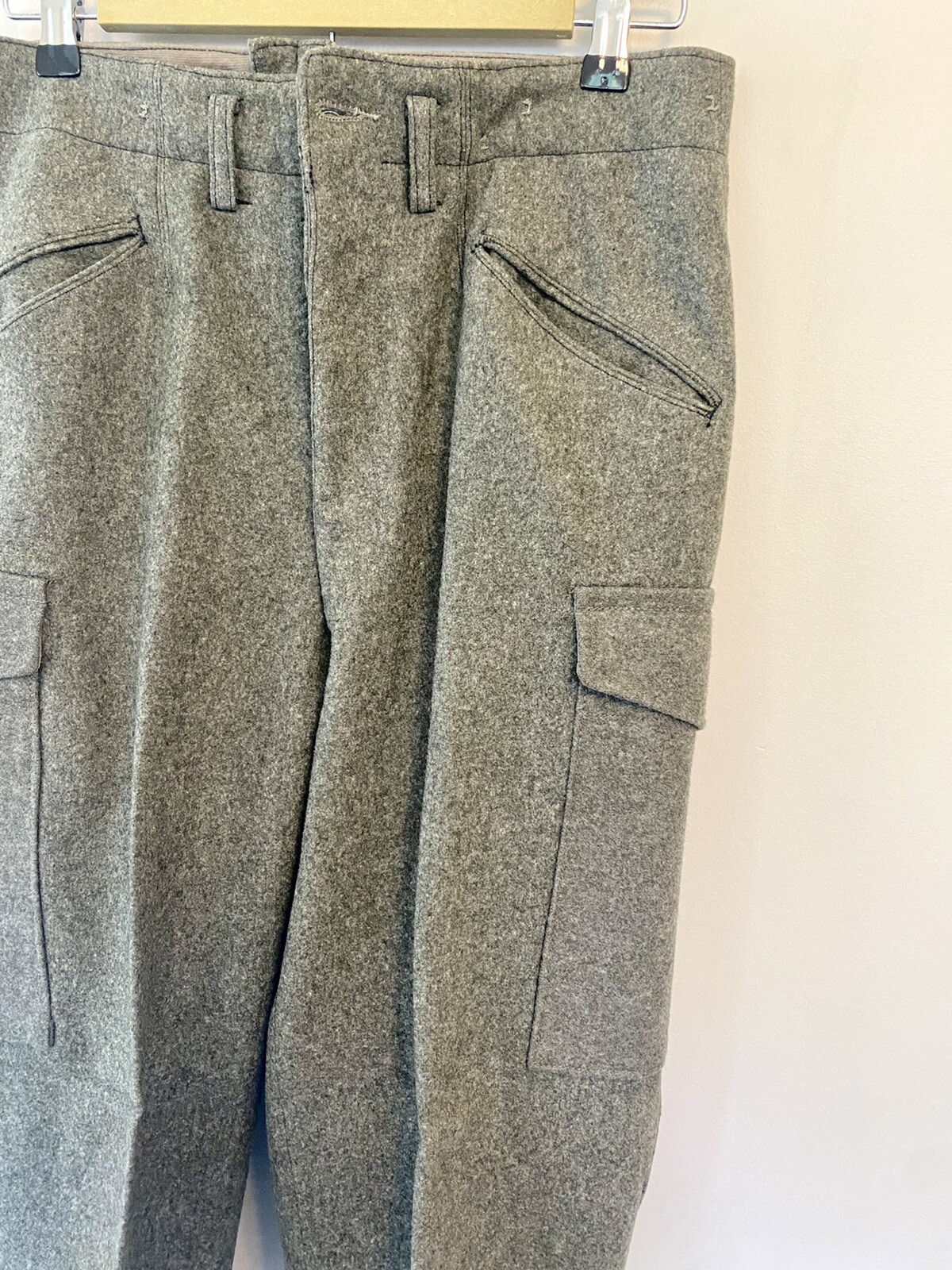 Vtg WW2 1940 Swedish Military Wool Cargo Pants W 32 … - Gem