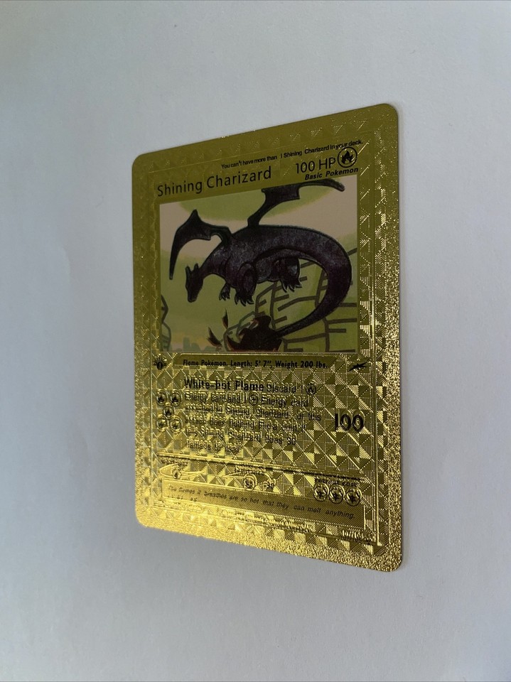 1995-2000 Golden Shining Charizard RARE Pokémon 107/105 neo | eBay