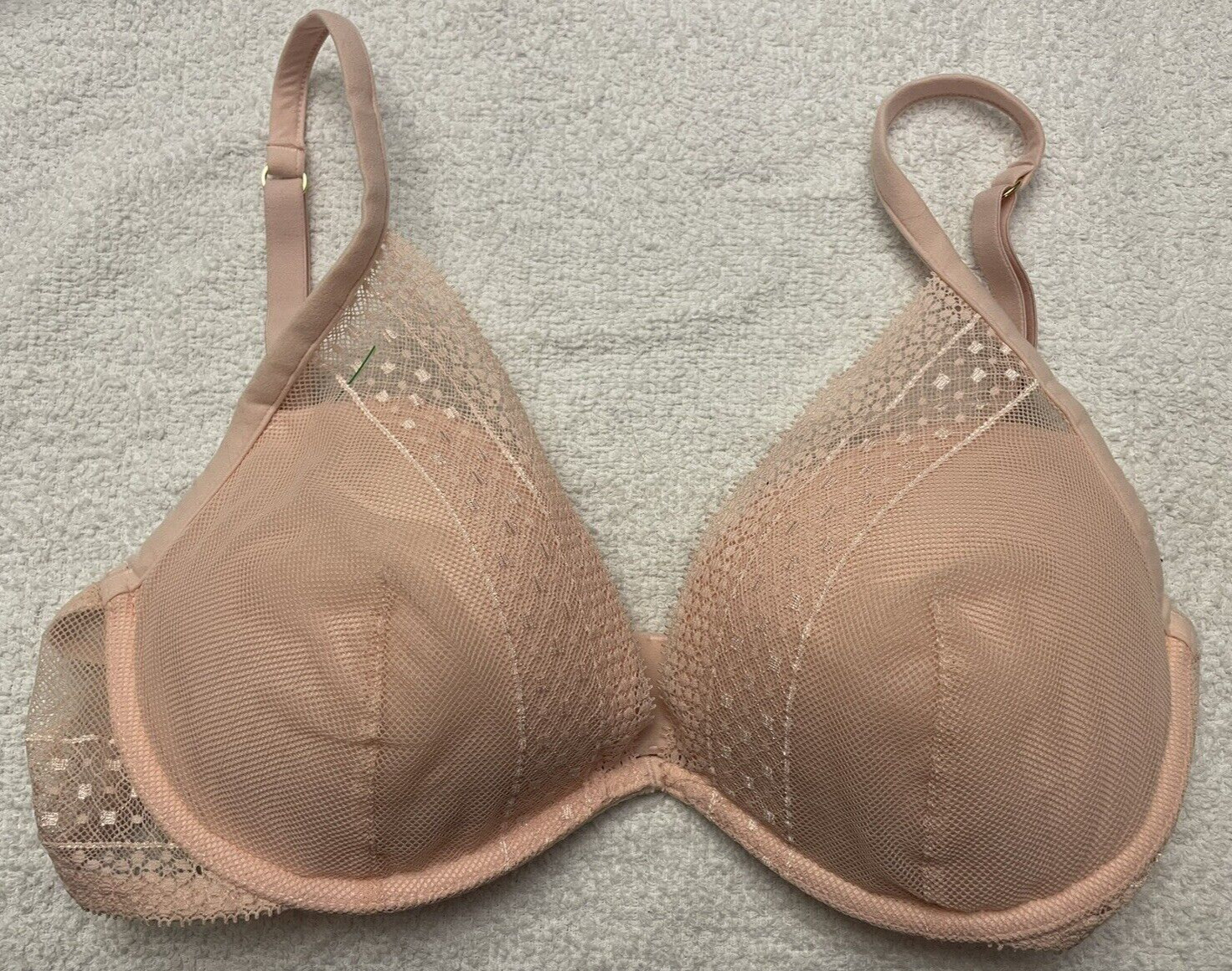 Victoria's Secret VS Incredible Plunge Bra rose gold … - Gem