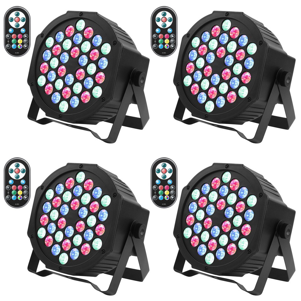 10Pack 36 LED RGB Stage Lighting PAR Light DMX Beam Party DJ Disco ...