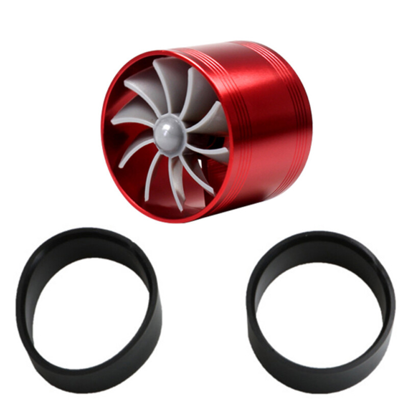 US STOCK Turbonator Air Intake Single Fan Turbine Gas Saver Fuel Turbo ...