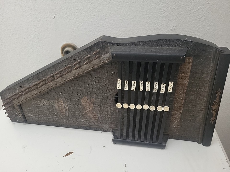 Vintage 32 String Autoharp Oscar Schmidt Black Finish | eBay