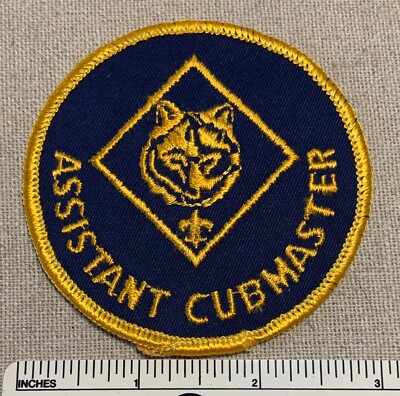 Vintage ASSISTANT CUBMASTER Adult Leader Position Badge PATCH Boy Scout ...