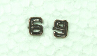 US Medal Ribbon devices attachments, bronze number "6" or "9", 2 ...