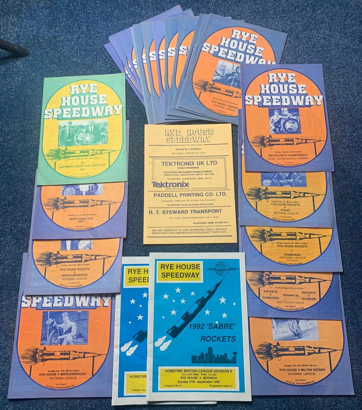 Rye House Speedway 1983-1984 Official Programmes & 1992 | eBay UK