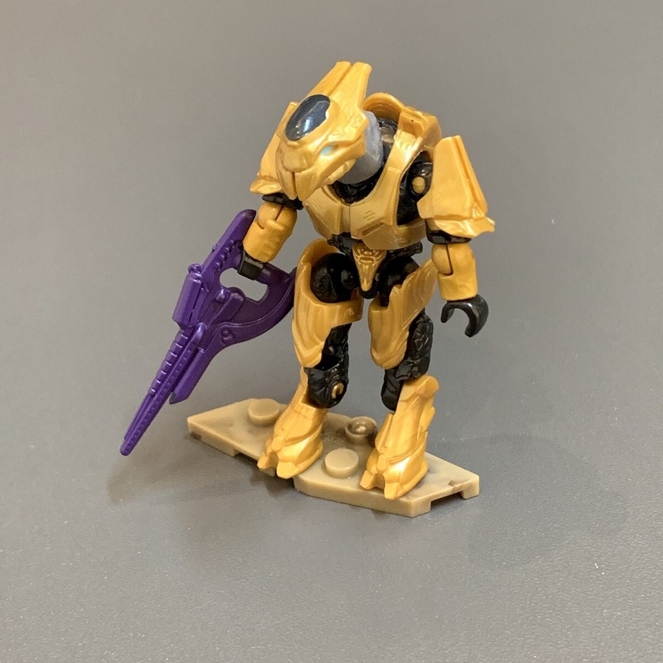 NEW LOT 5 Mega Construx halo ELITE 4 FIGURE Bloks Unsc mongoose ...