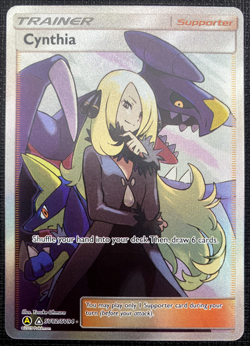 Cynthia SV82/SV94 Hidden Fates Shiny Vault Full Art Trainer NM Pokemon ...