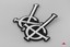 Ghost BC 3D PUFF Grucifix Cross Symbol Embroidered Patch Iron On SIZE ...